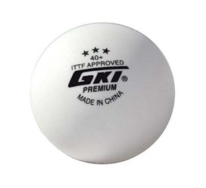 GKI Premium 3 Star 40 Table Tennis Ball | Box of 3 | White - Big Value Shop