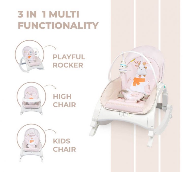 R for Rabbit Rock N Play Baby Rocker | Musical Rocker - Big Value Shop