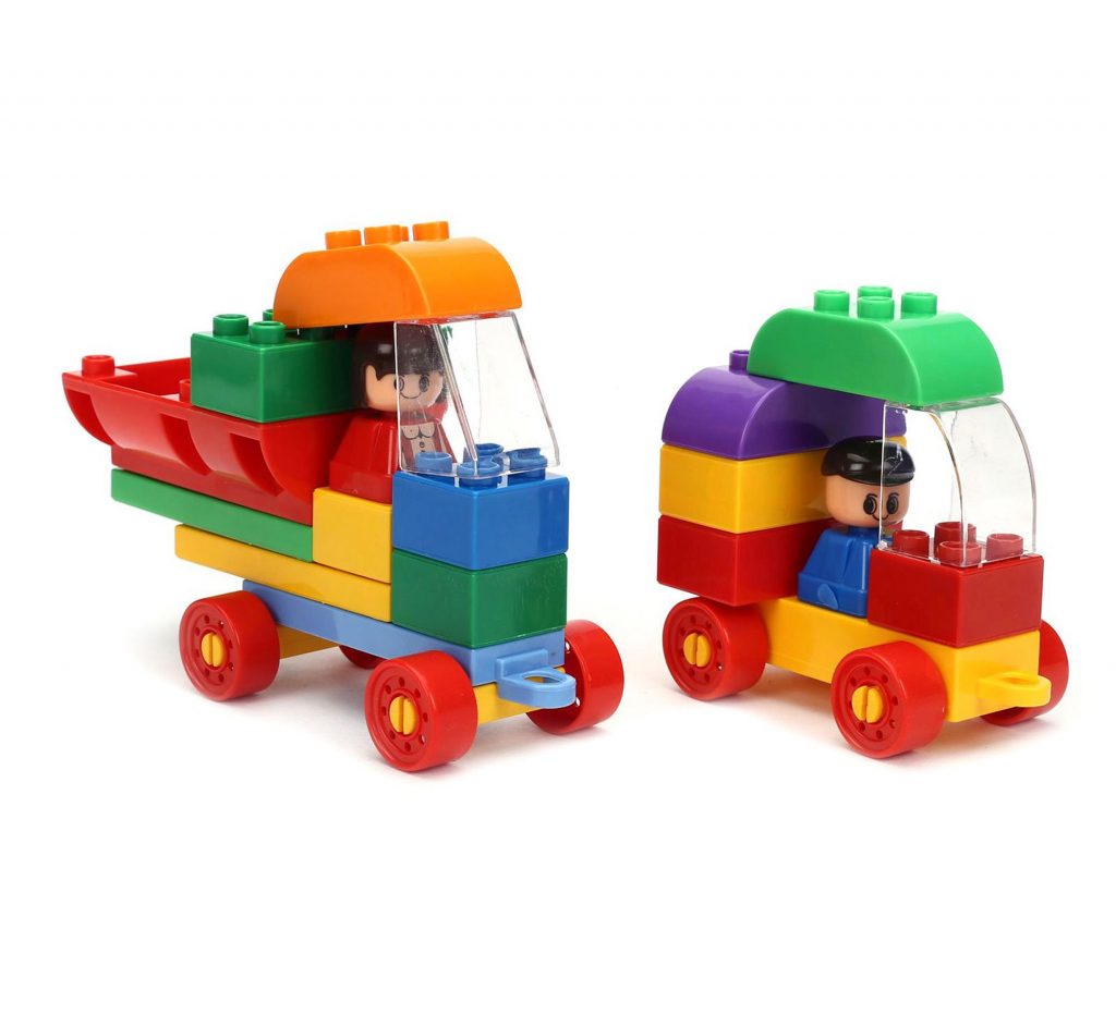 Virgo Toys Play Blocks Highway Vehicle Set | 33 Pieces - Big Value Shop