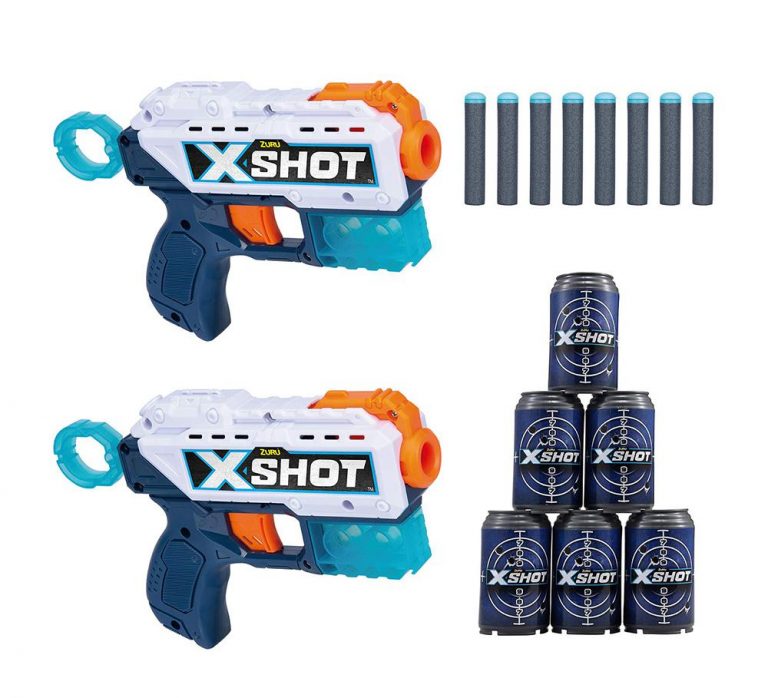 X-Shot Excel Double Pulse | X-Shot Kickback Dart Blaster Combo | 8 ...