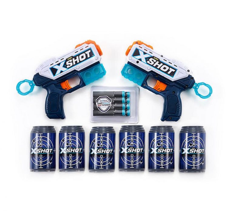 X-Shot Excel Double Pulse | X-Shot Kickback Dart Blaster Combo | 8 ...