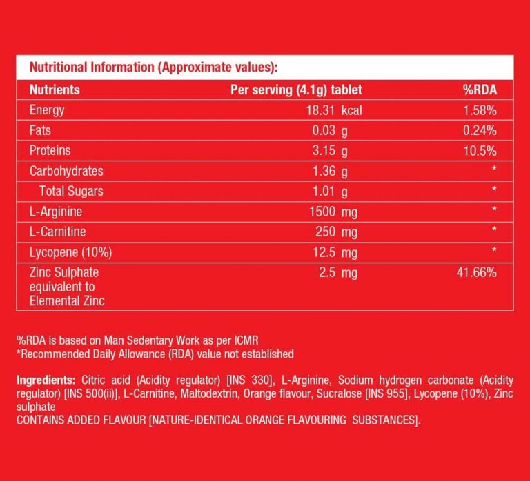 Fast&Up Activate |10 Tablets | 80g | Performance Booster - Big Value Shop