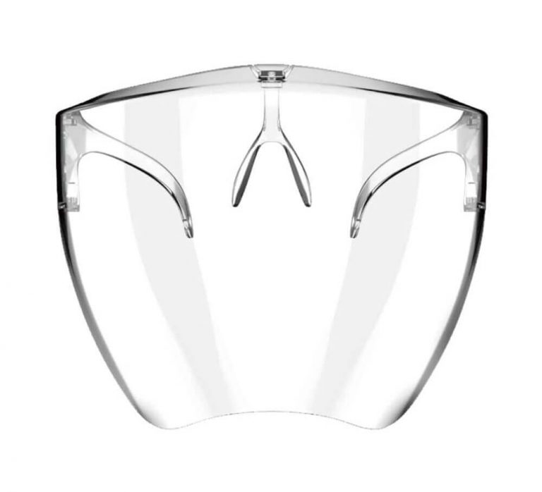Safety Goggles shaped Face Shield Glass | Anti-Fog Face Shield | Non ...