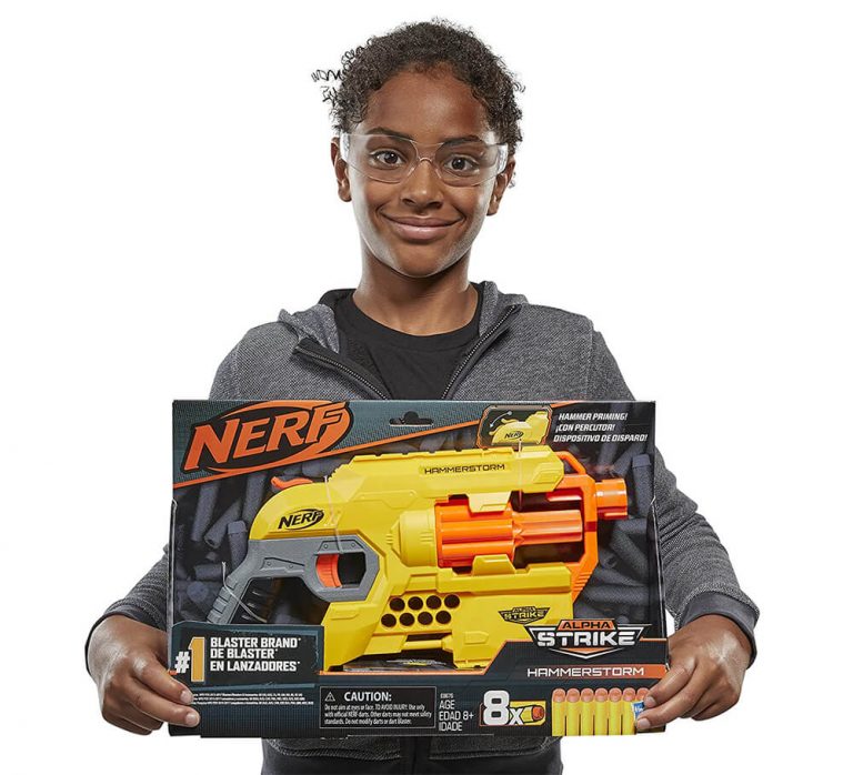 NERF Alpha Strike Hammerstorm Blaster | 8 Dart Drum - Big Value Shop