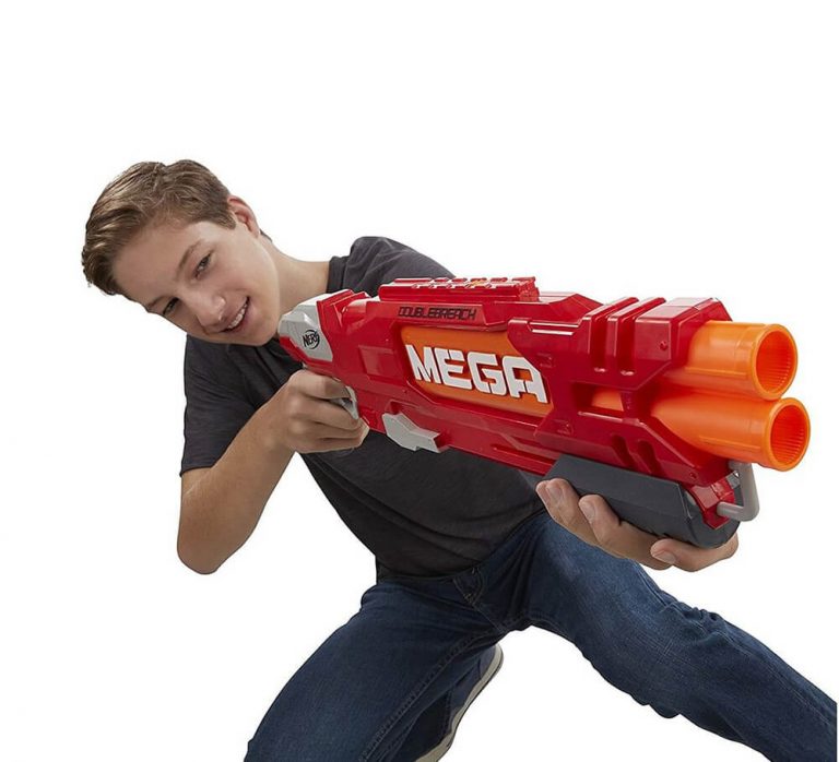 NERF N-Strike Mega Doublebreach Blaster | 2 Darts - Big Value Shop