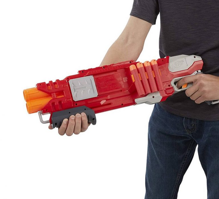 NERF N-Strike Mega Doublebreach Blaster | 2 Darts - Big Value Shop
