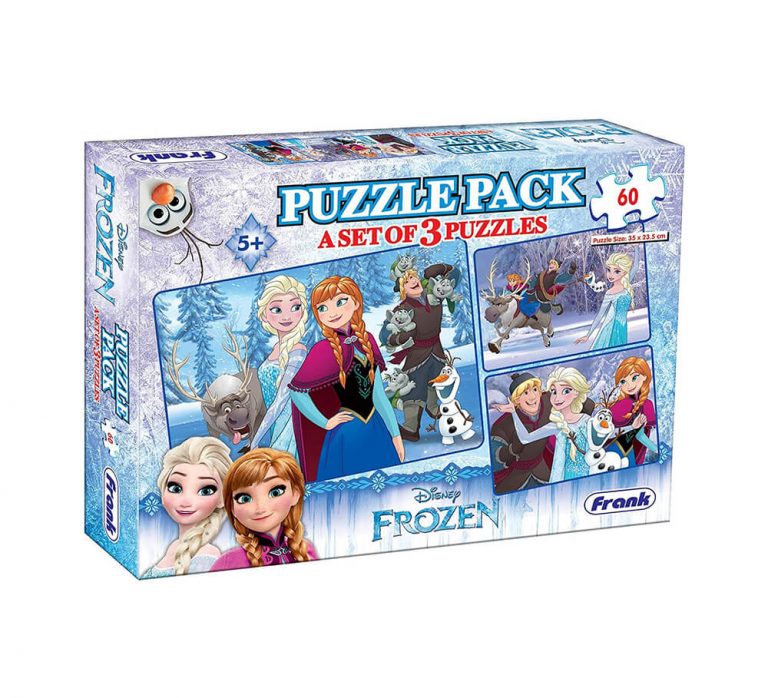 Frank Jigsaw Puzzle Pack | Set of 3 Puzzles 60 Pieces - Big Value Shop