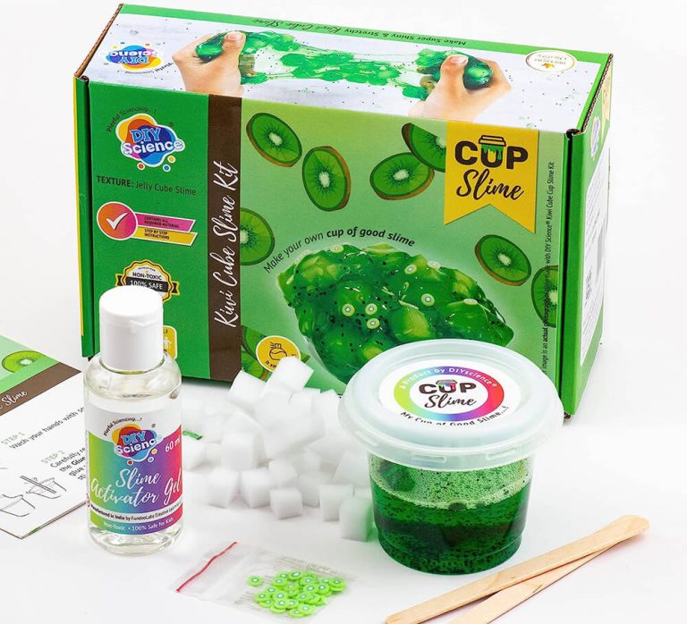 DIYScience Kiwi Cube Slime Kit | Suitable for 8 to 99 Years - Big Value ...