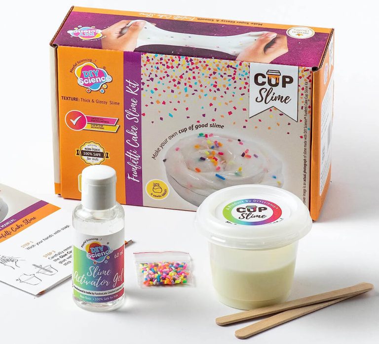 DIYScience Funfetti Cake Slime Kit | Suitable for 8 to 99 Years - Big ...