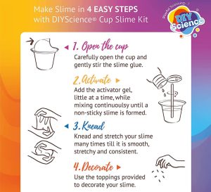 DIYScience Funfetti Cake Slime Kit | Suitable for 8 to 99 Years - Big ...