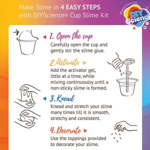 DIYScience Funfetti Cake Slime Kit | Suitable for 8 to 99 Years - Big ...