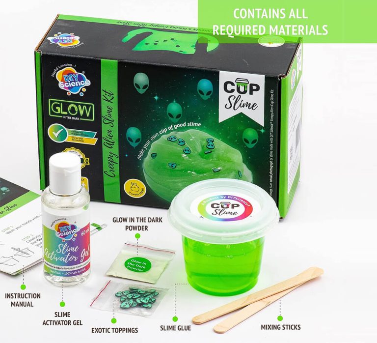 DIYScience Creepy Alien Slime Kit | Suitable for 8 to 99 Yrs - Big ...