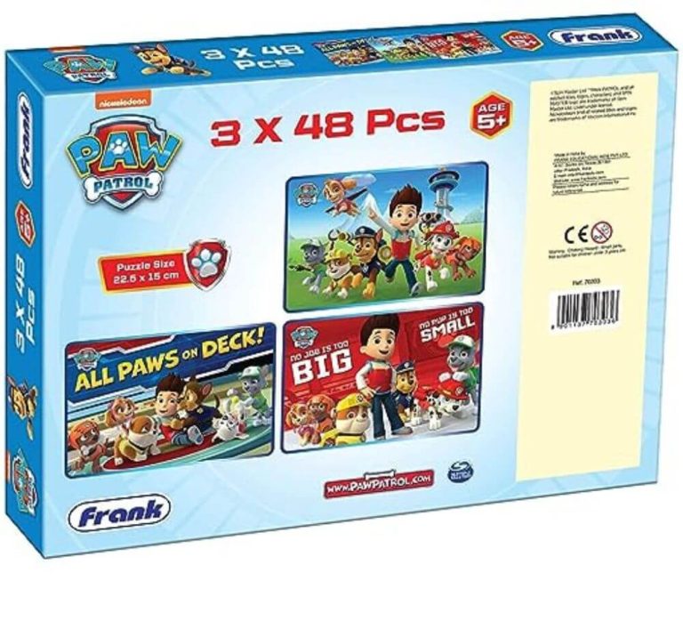 Frank Paw Patrol Jigsaw Puzzle | 48 Pieces | 3 in 1 Puzzle - Big Value Shop